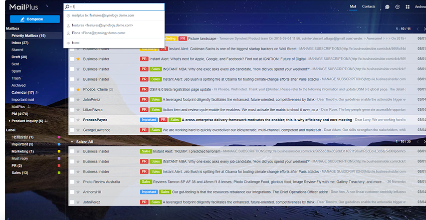 So verwenden Sie den MailPlus-Webclient und die mobile App